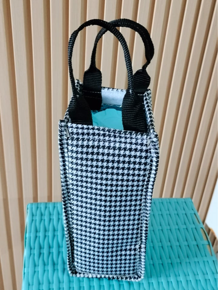 Jual tas botol 1liter lapis foil size 10 x 10 x 23 cm thermal bottle ...