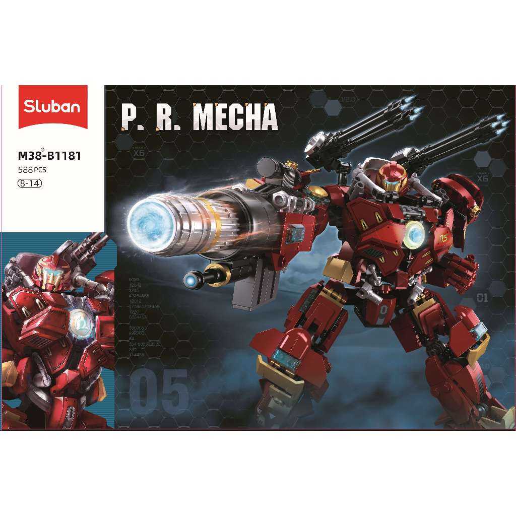 Jual Sluban - Mainan Balok Susun P. R. Mecha Robot 05 M38-B1181 ...