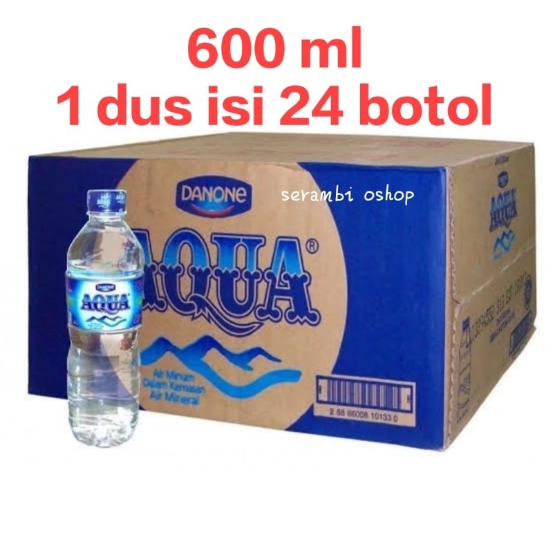Jual AQUA 600 ml 1 DUS ISI 24 BOTOL | Shopee Indonesia