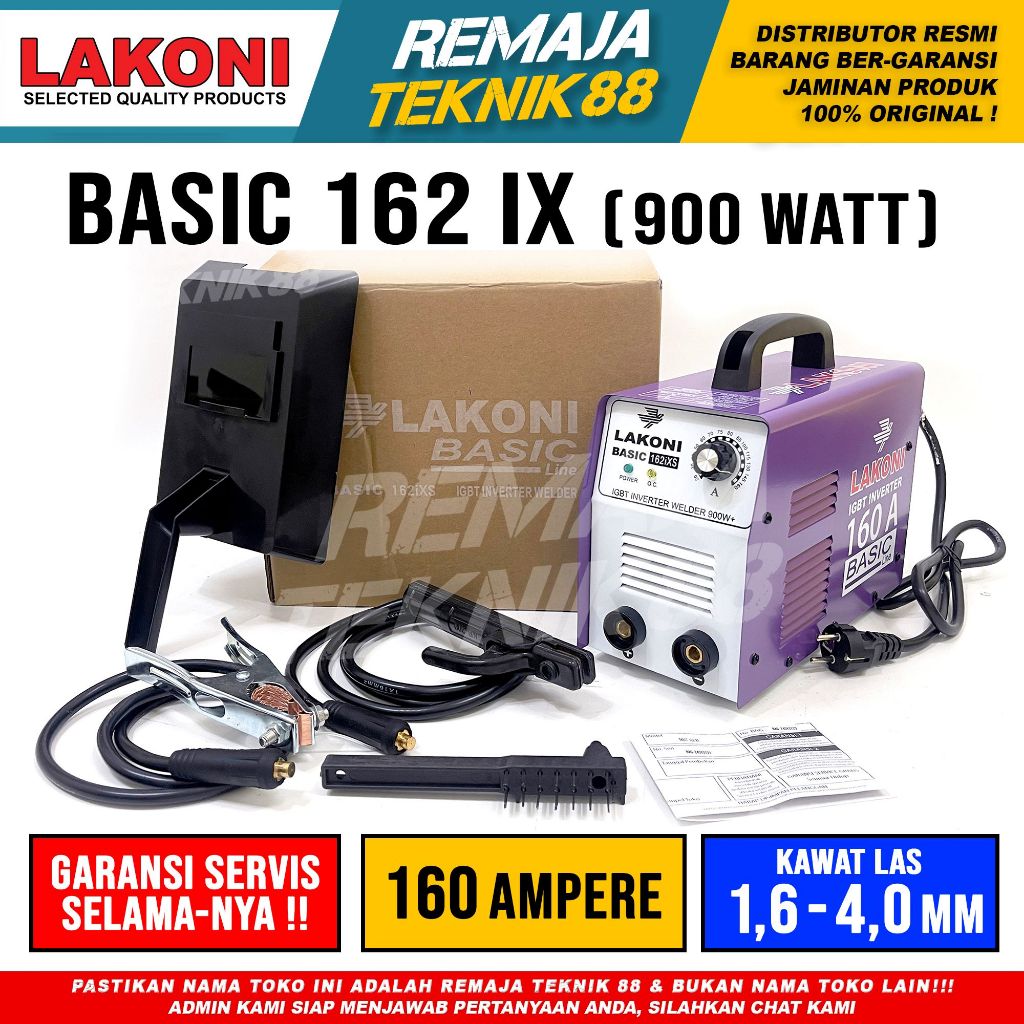 Jual MESIN LAS TRAFO/ LAKONI BASIC 162 iXS / TRAVOLAS LISTRIK INVERTER ...
