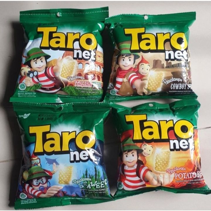 Jual ANEKA TARO NET POTATO 32 GR BBQ INDIAN PIZZA SEAWEED | Shopee ...