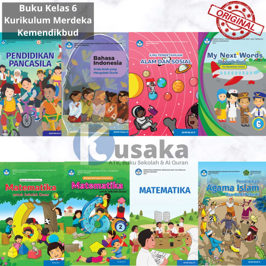 Jual Buku Paket Kelas 6 SD Kurikulum Merdeka Revisi Terbaru Pelajaran Kemendikbud Diknas ...