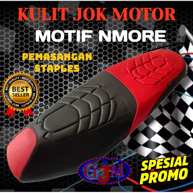 Jual KULIT JOK MOTOR MOTIF NMORE PREMIUM PEMASANGAN STAPLES# vArio ...