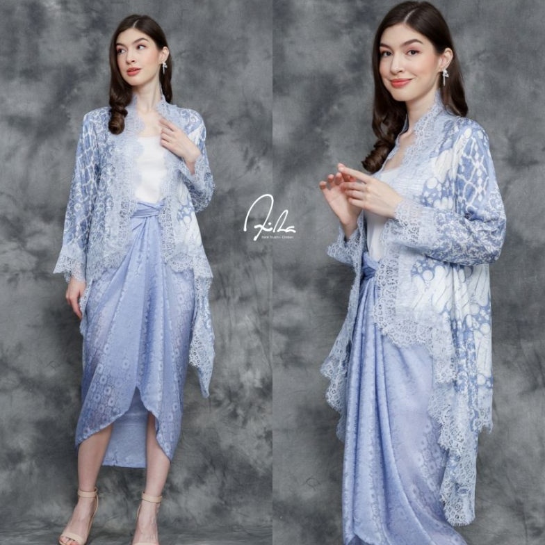 Jual KODE E77S AiRa Batik Kania Outer Lace Outer Batik Oneset Kondangan ...