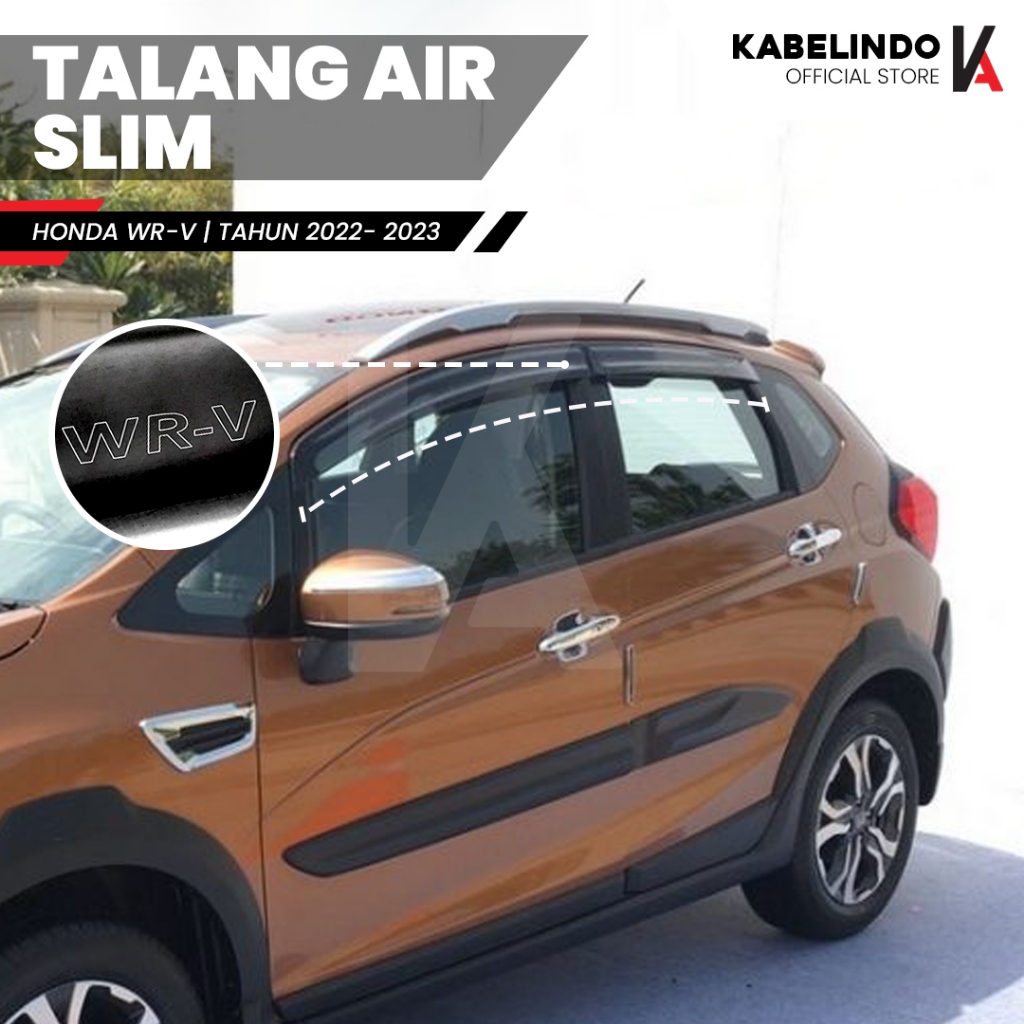 Jual Talang Air Pintu Mobil Honda Wrv 2022 - 2023 Model Slim 4 Pintu | Shopee Indonesia