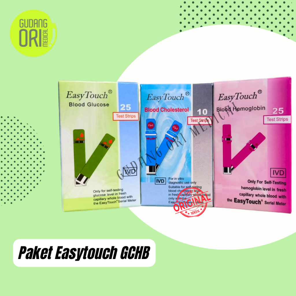 Jual Paket Strip Easytouch / Refill Easy Touch (Gula,kolesterol ...