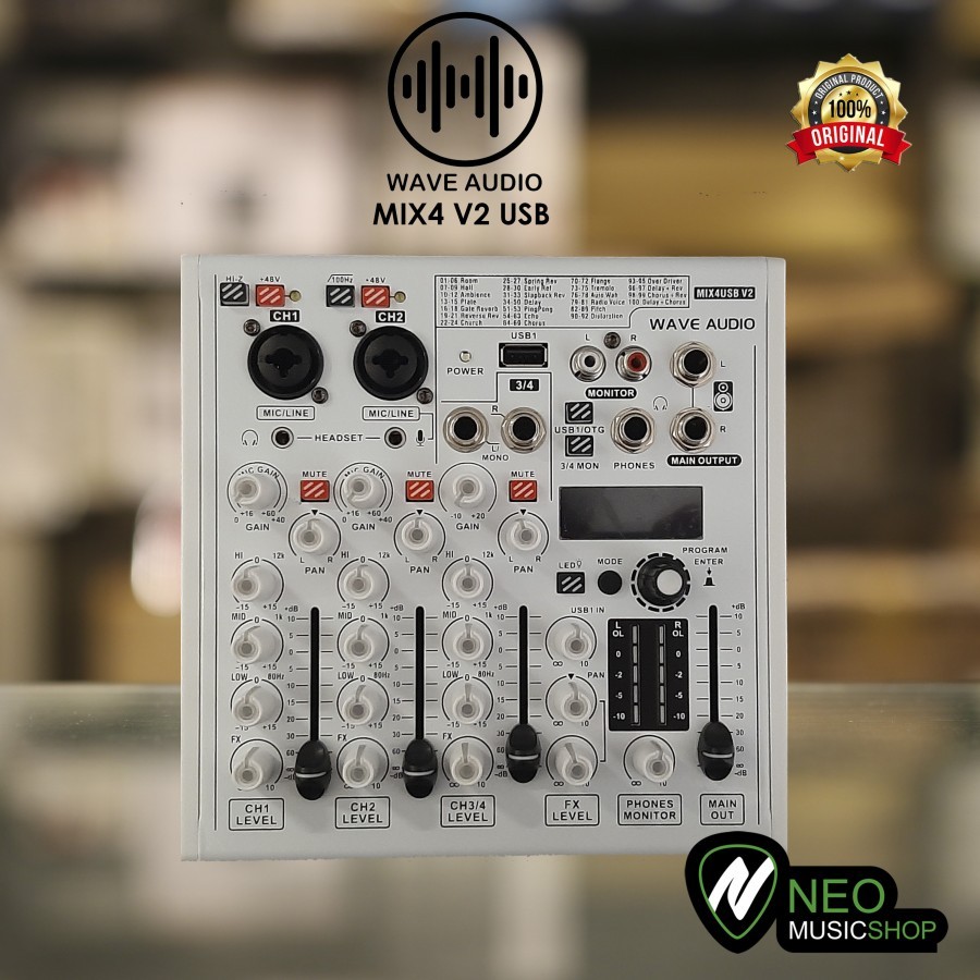 Jual WAVE AUDIO MIX4 MIX 4 USB V2 Mixer 4 Channel USB Audio Interface | Shopee Indonesia