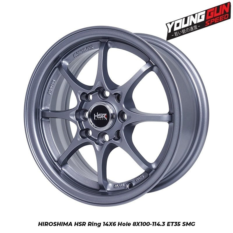 Jual Velg Mobil R14 Hsr Hiroshima Pelek Racing Ring 14 Brio Agya Calya Sigra | Shopee Indonesia