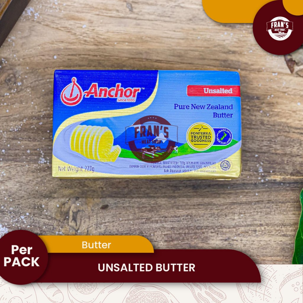 Jual Anchor Unsalted Butter 227g | Shopee Indonesia