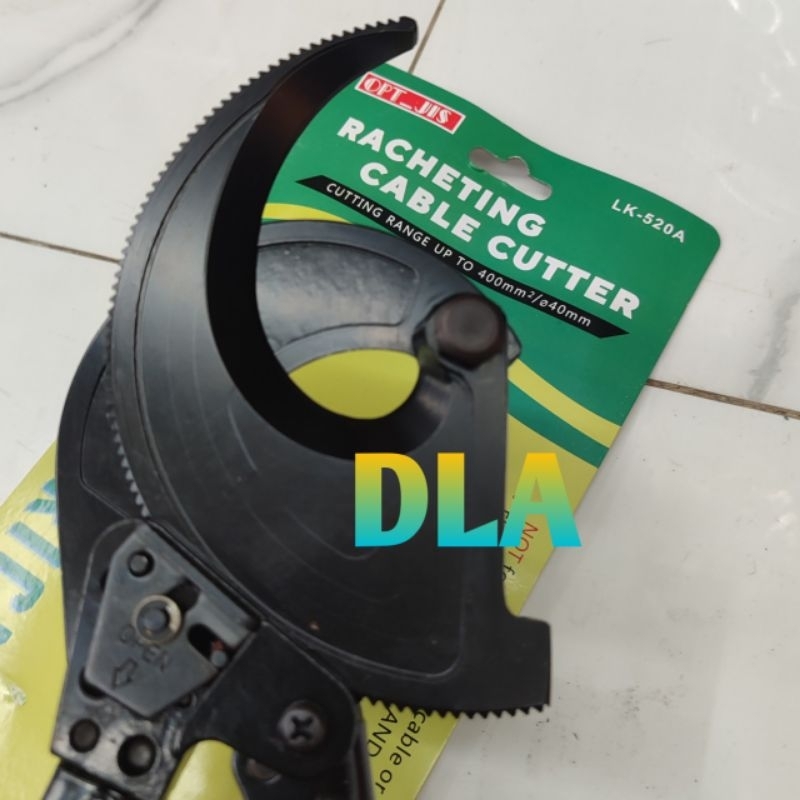 Jual OPT Cable Cutter model Ratchet LK 520A Tang potong Kabel | Shopee ...