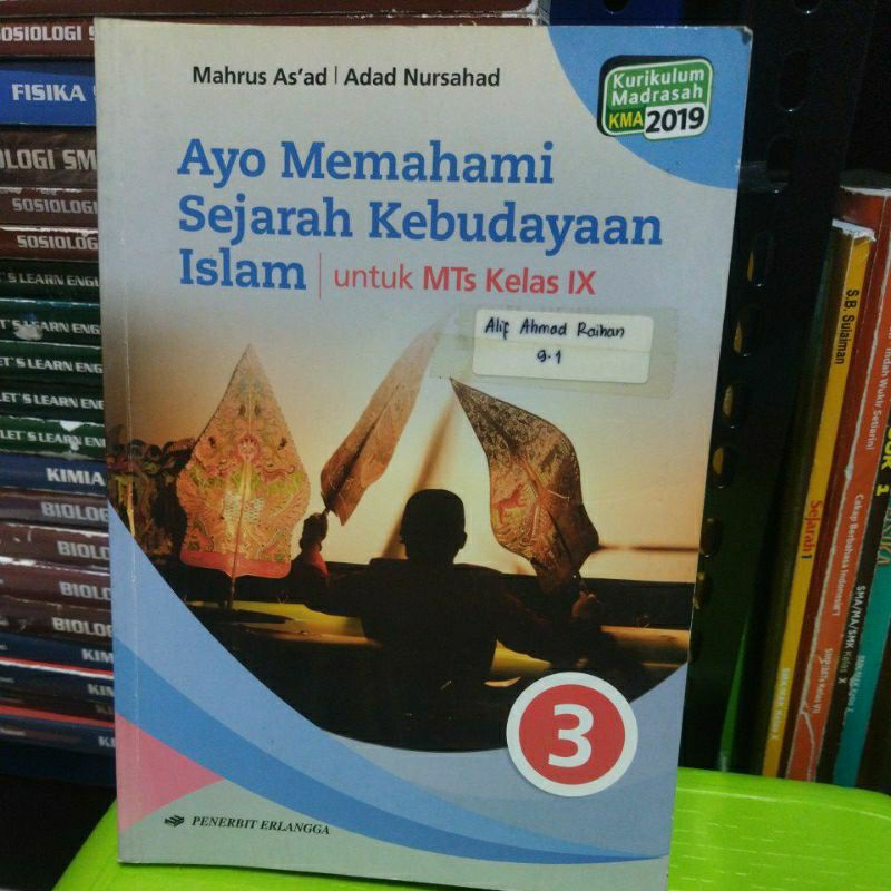 Jual AYO MEMAHAMI SEJARAH KEBUDAYAAN ISLAM UNTUK MTS KELAS IX ERLANGGA BUKU MURAH ORIGINAL BEKAS ...