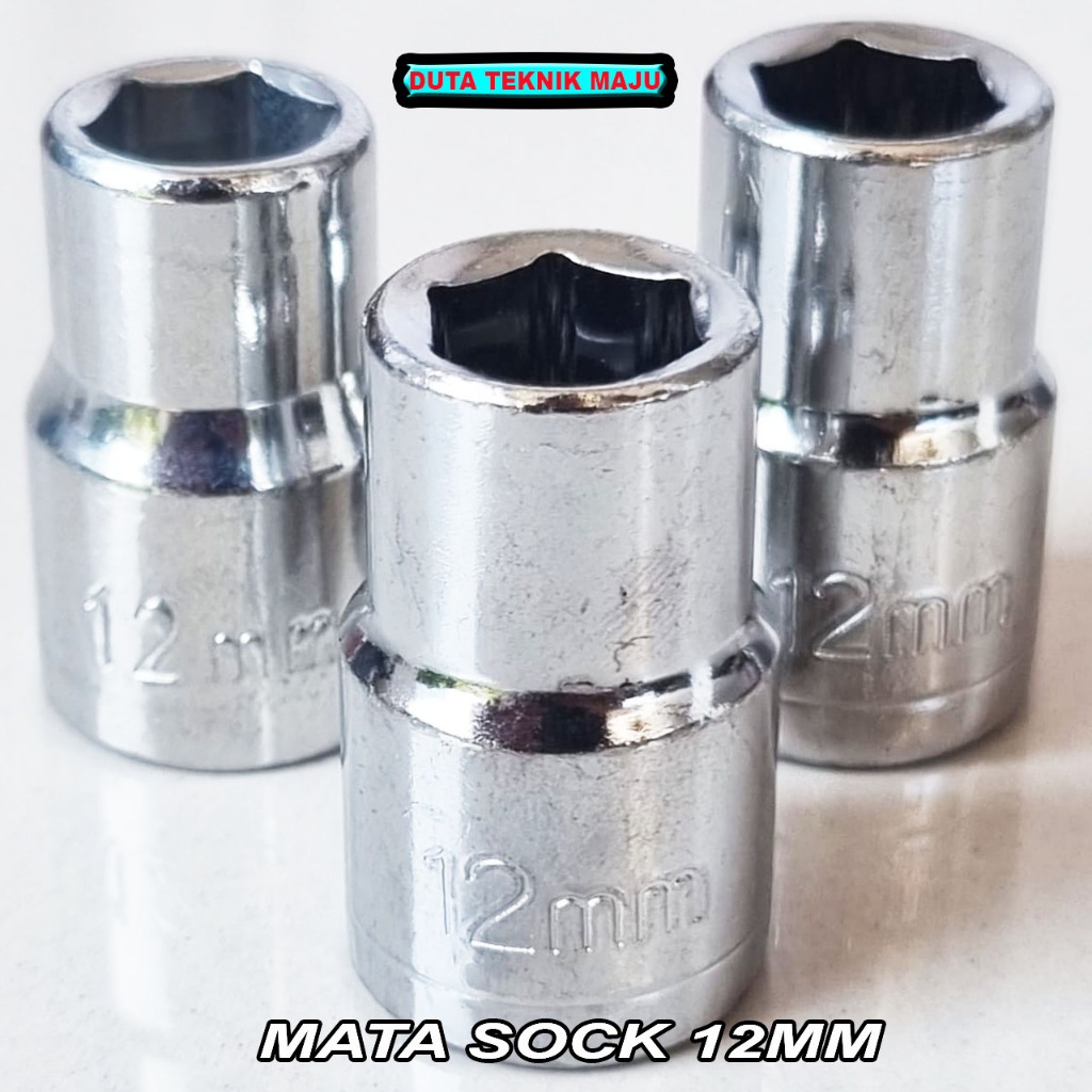Jual KTP Mata Sok 12mm 1/2 inch 6pt Kunci Sock Shock Socket 12mm | Shopee Indonesia