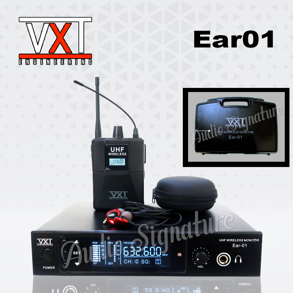 Jual Mic Wireless Ear Monitor VXT EAR 01 | EAR01 + Body Pack | Shopee Indonesia