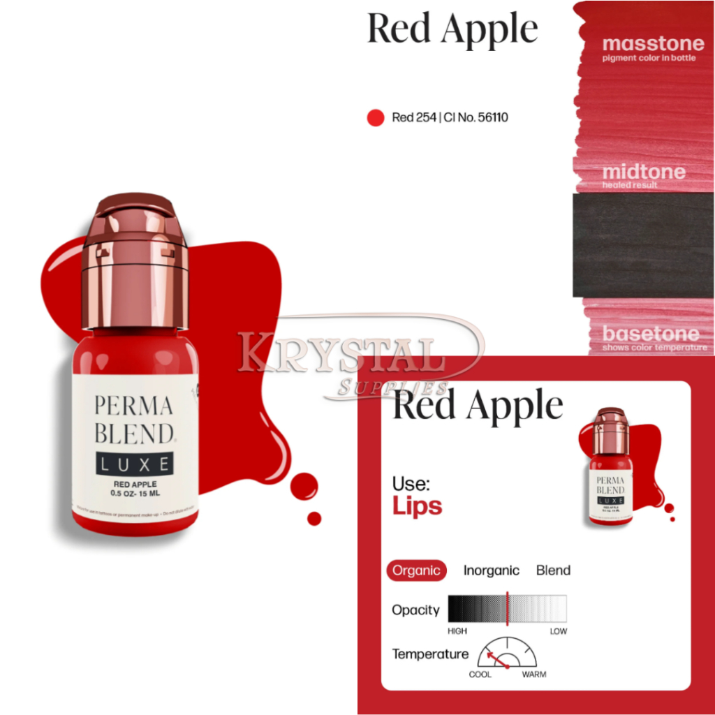 Jual Permablend LUXE Red Apple Lips Colours / Tinta Sulam Bibir Perma Blend 15ml | Shopee Indonesia