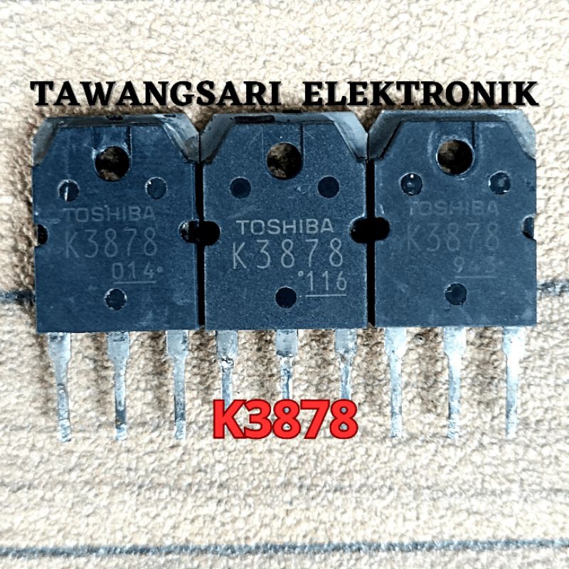 Jual mosfet k3878 original 9a 900v fet k3878 ori cabutan mosfet k 3878 ...