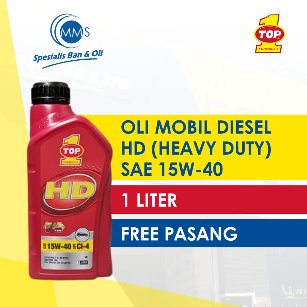 Jual Oli Mobil Diesel TOP 1 SDO HD SAE 15W-40 1 Liter | Shopee Indonesia