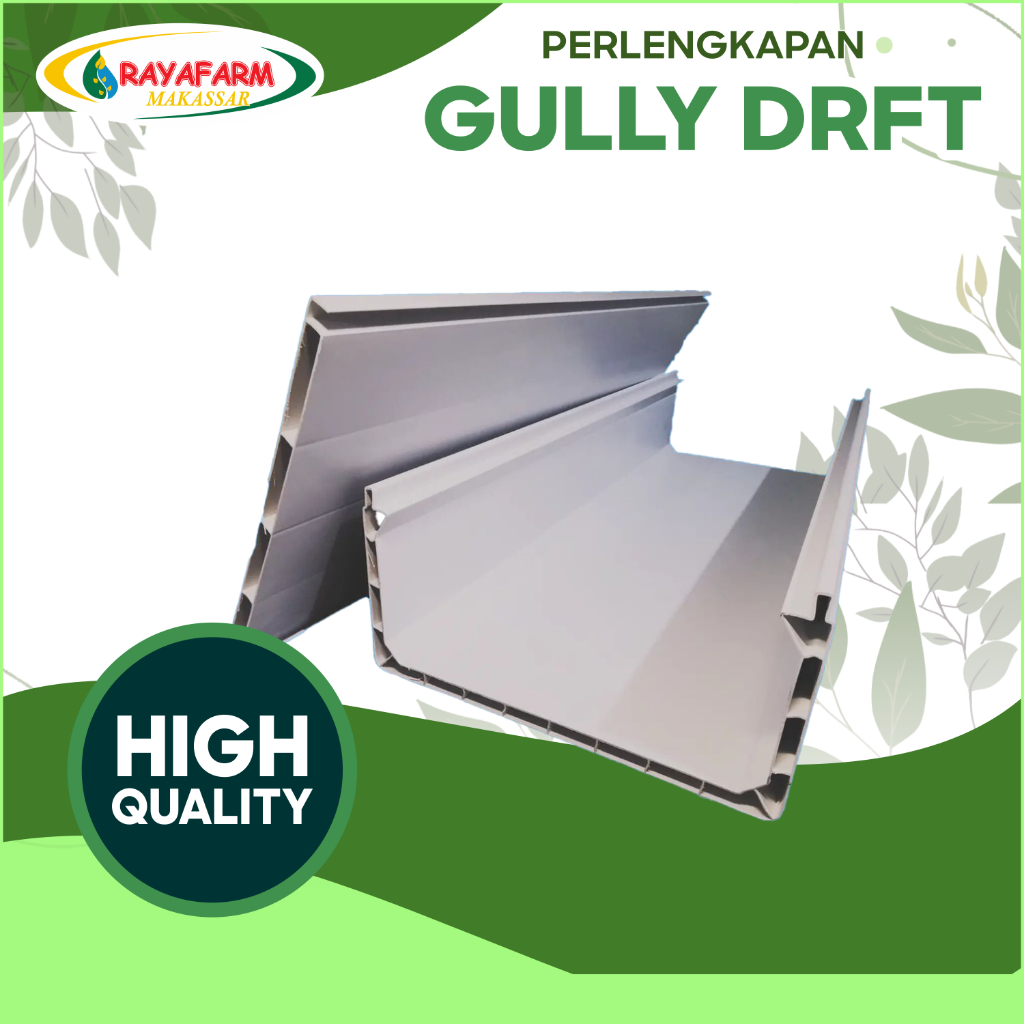 Jual Gully Hidroponik DRFT ( Dynamic Root Floating Technique) Panjang 4 ...