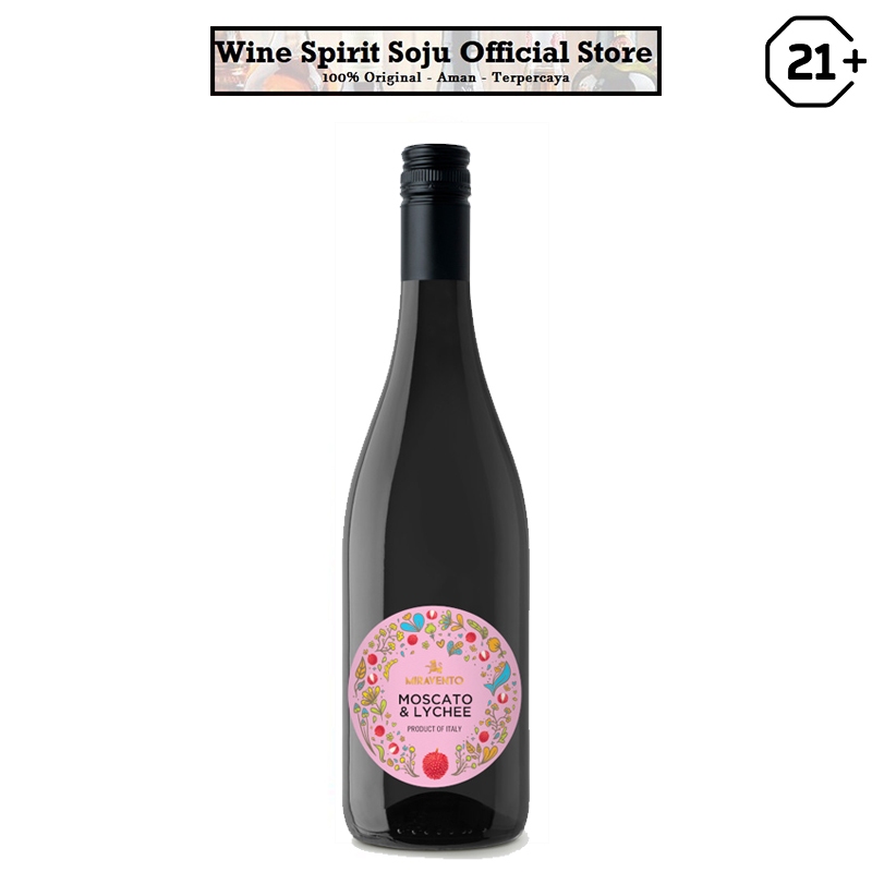 Jual Miravento Moscato & Lychee 750ml (Sparkling Wine) | Shopee Indonesia