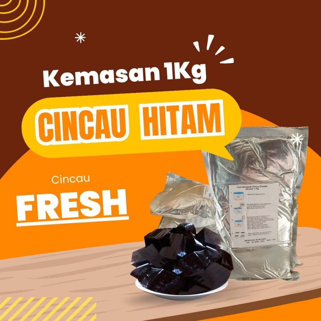 Jual Cincau Hitam Powder Bahan Murni 100% Daun Janggelan Kemasan 1Kg ...
