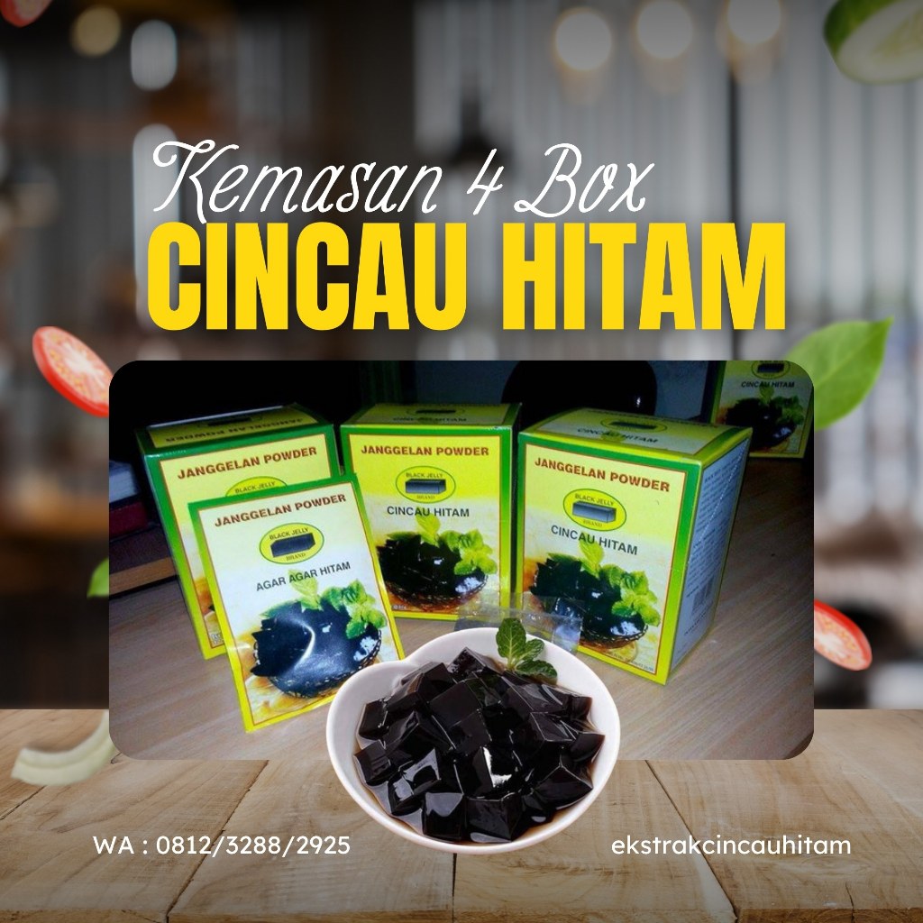 Jual Serbuk Cincau Hitam Bahan Berkualitas Murni Janggelan Kemasan 4 ...