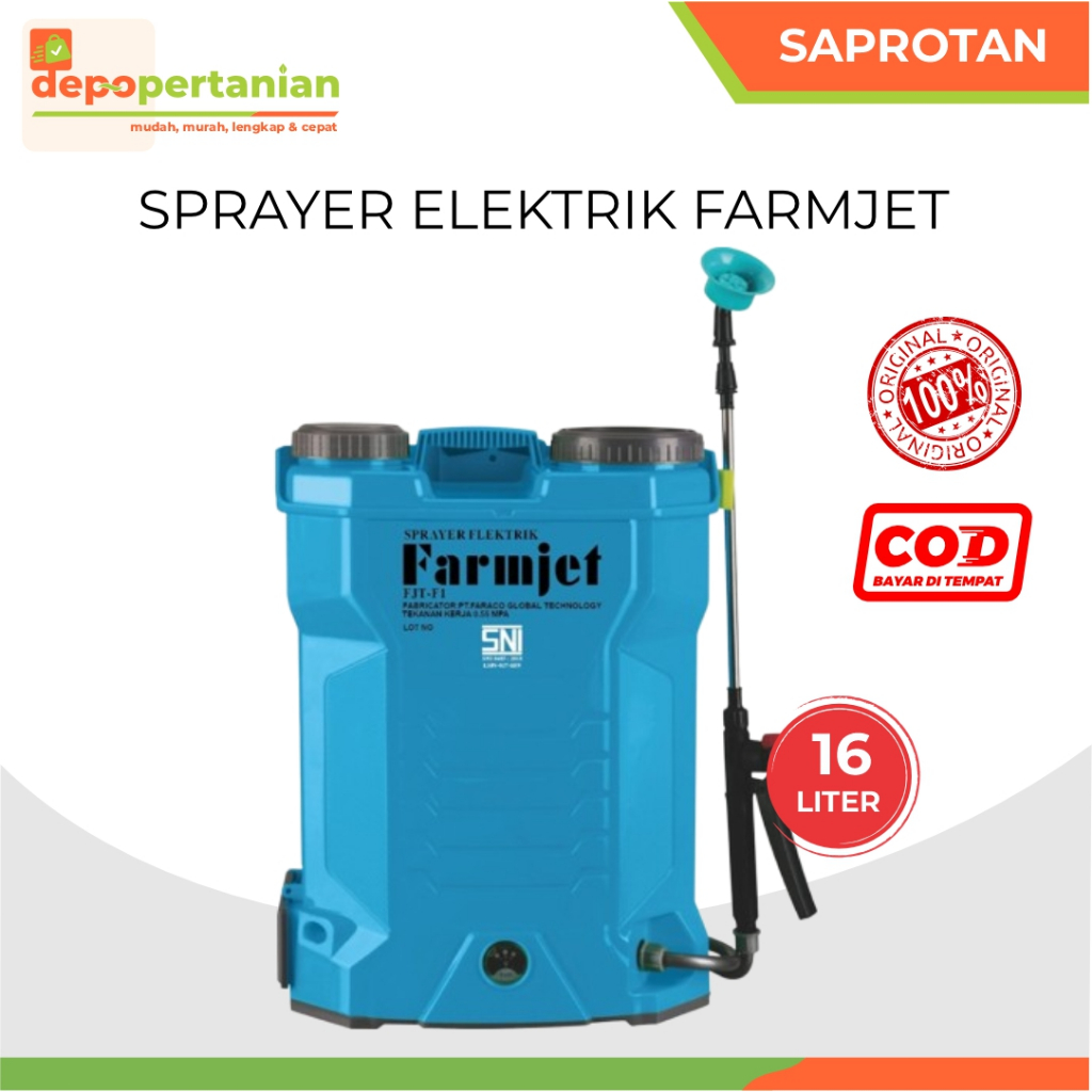 Jual Depo Pertanian - Sprayer Elektrik Farmjet 16 Liter Alat Semprot ...