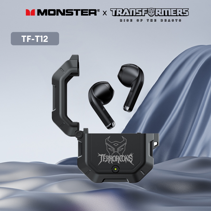 Jual Monster x Transformers TF-T12 TWS Earphone Bluetooth 5.3 Bass HiFi ...
