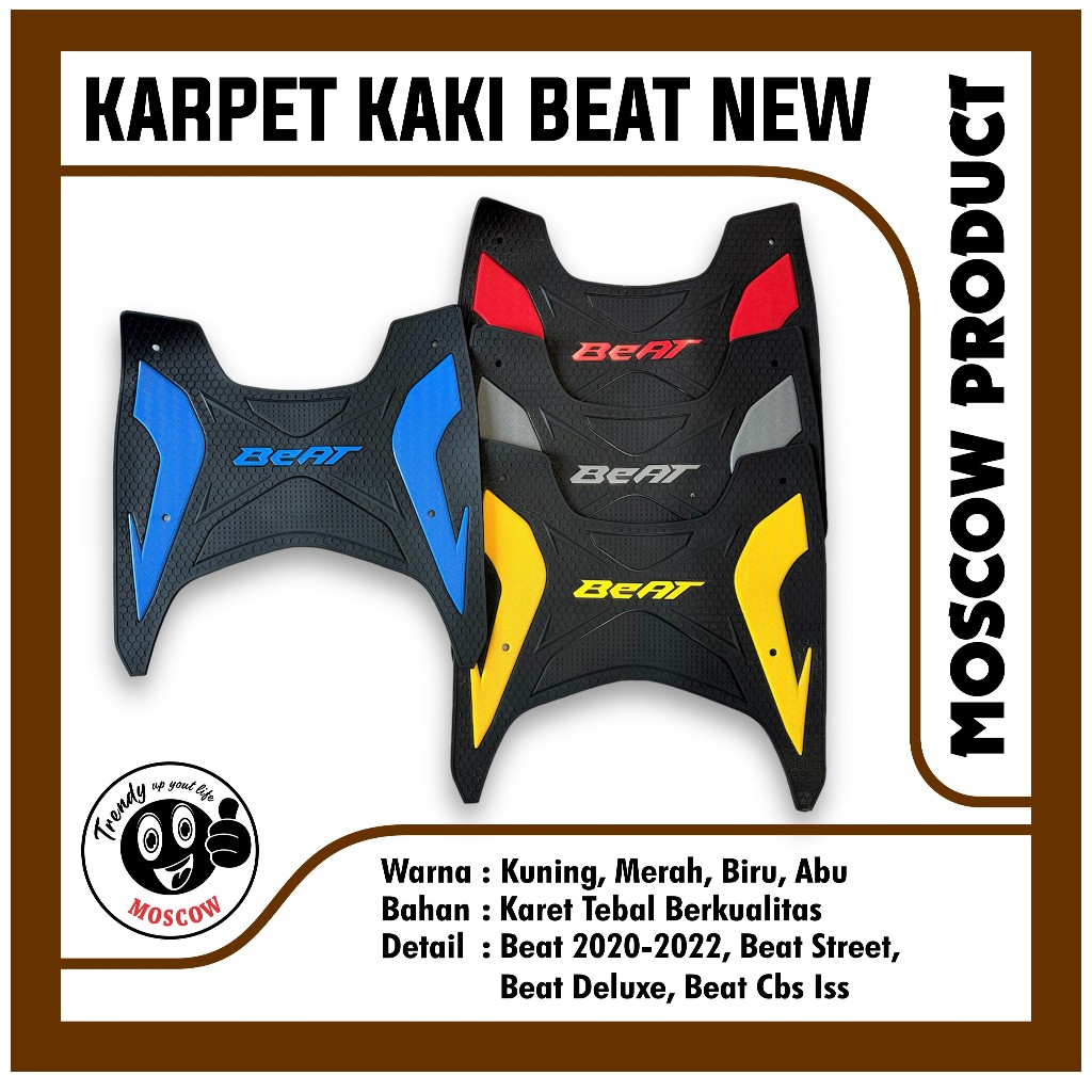 Jual KARPET MOTOR BEAT 2020-2022 BEAT NEW BEAT DELUXE BEAT STREET BEAT CBS ISS ALAS KAKI BEAT ...