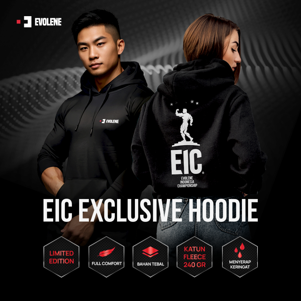 Jual EVOLENE Hoodie Jaket EIC 2024 - Limited Edition Official ...