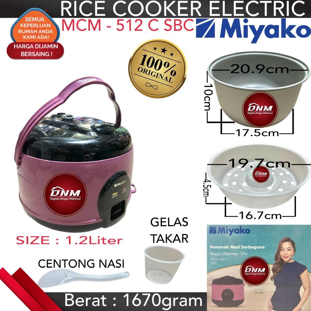 Jual Miyako Rice Cooker MCM 512 C SBC - 1.2 Liter | Shopee Indonesia