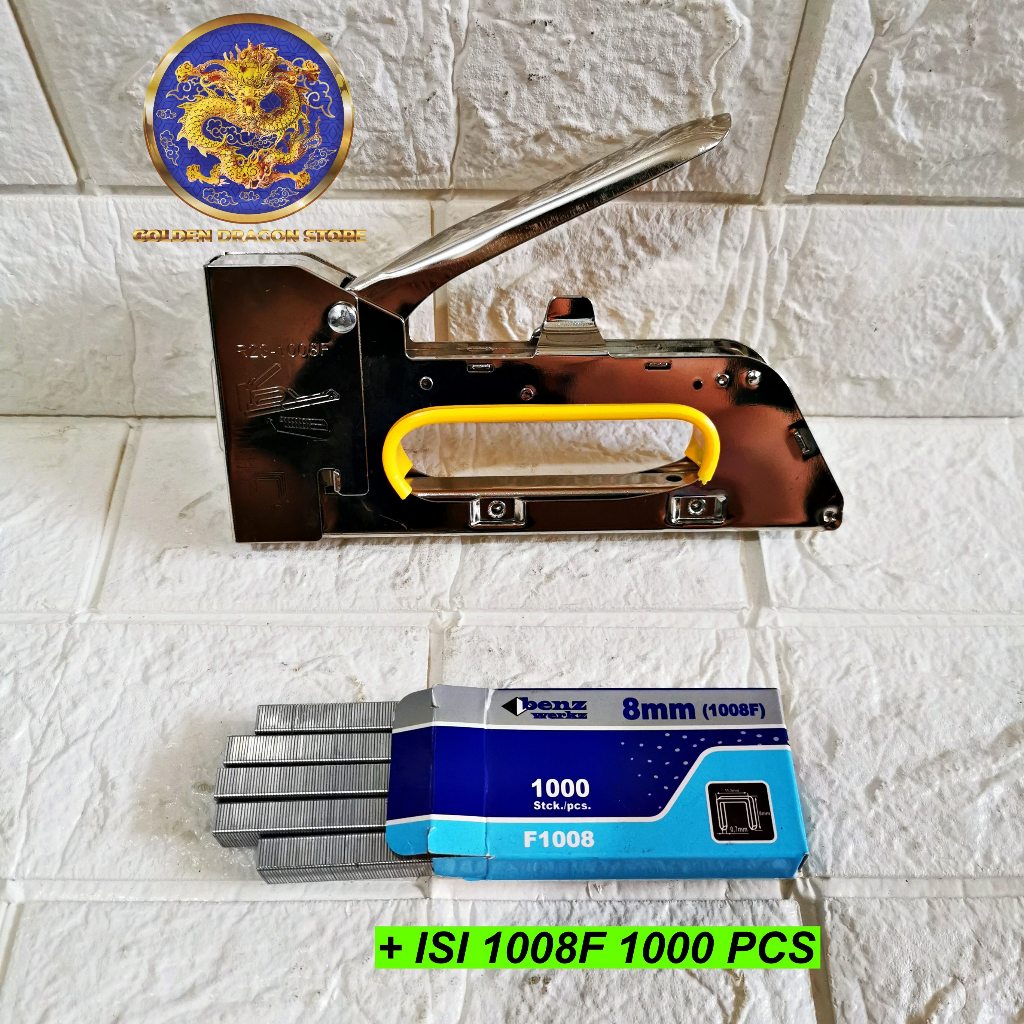 Jual Staples Staple Stapler Tembak Kertas Kayu Jok 13/4-6-8mm | Shopee ...