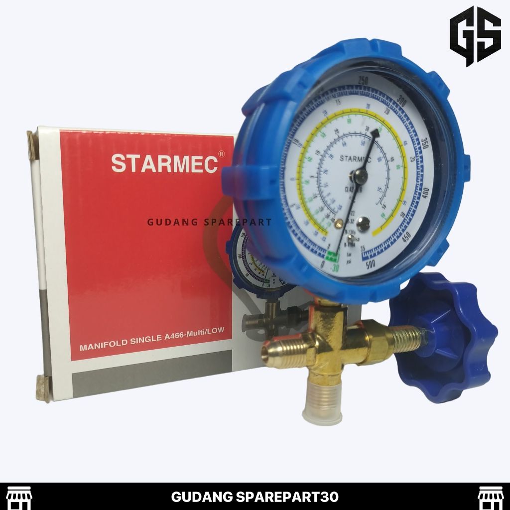 Jual Manifold AC Single Multi R22 R32 R134 R410 Starmec | Shopee Indonesia