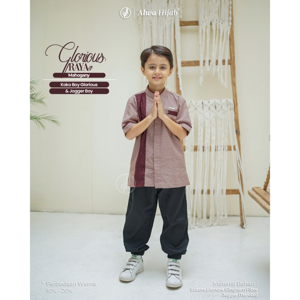 Jual ALWA HIJAB GLORIOUS KOKO BOY NON SET | Shopee Indonesia