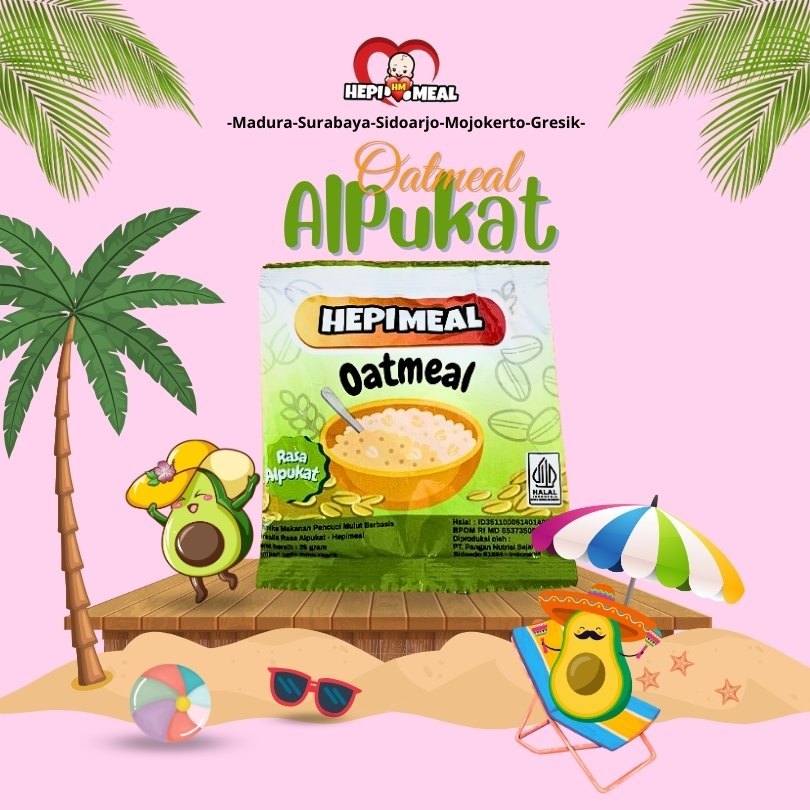 Jual OATMEAL AVOCADO HEPIMEAL 25 GR | Makanan Untuk Bayi Hingga Dewasa ...