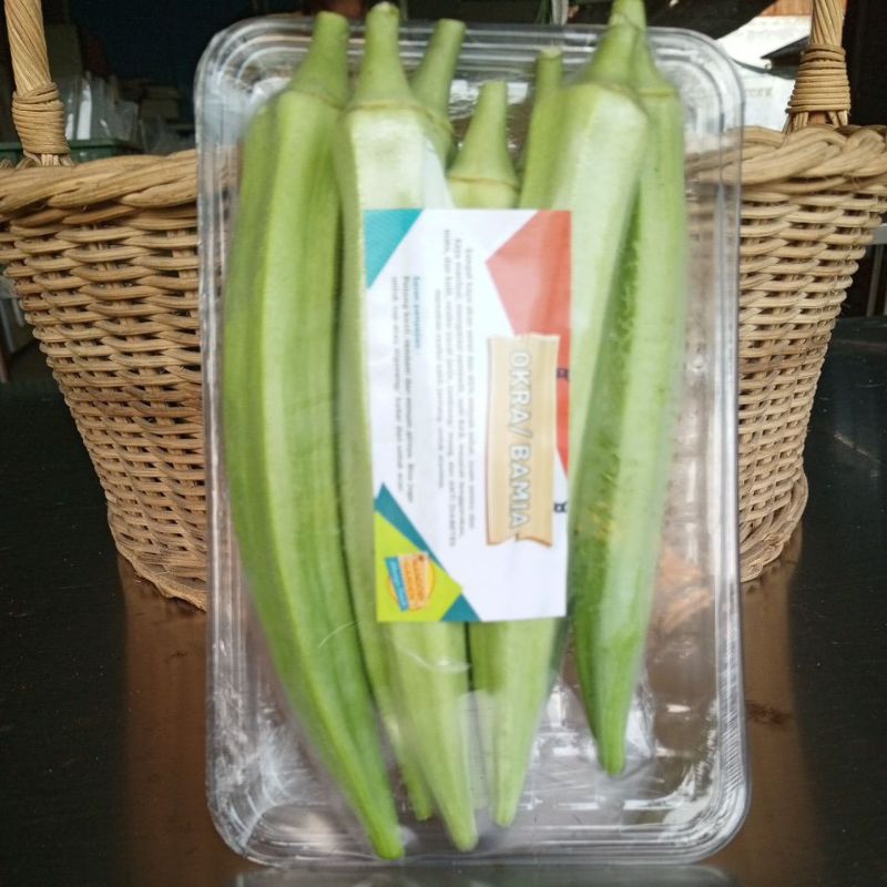 Jual Nandori Garden Okra Hijau Segar 200gr | Shopee Indonesia