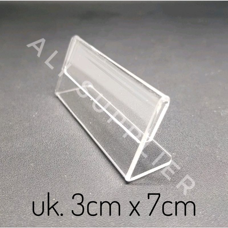Jual Acrylic Label Nama / Akrilik Label / Acrylic Harga / Price Tag ...