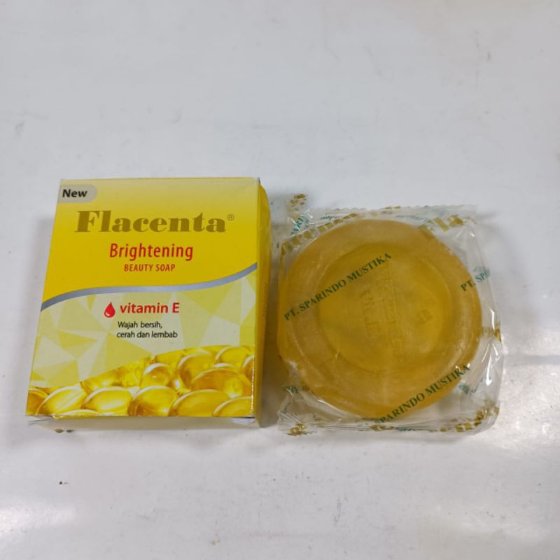 Jual Sabun Batang Flacenta Placenta Brightening Beauty Soap (80gr ...