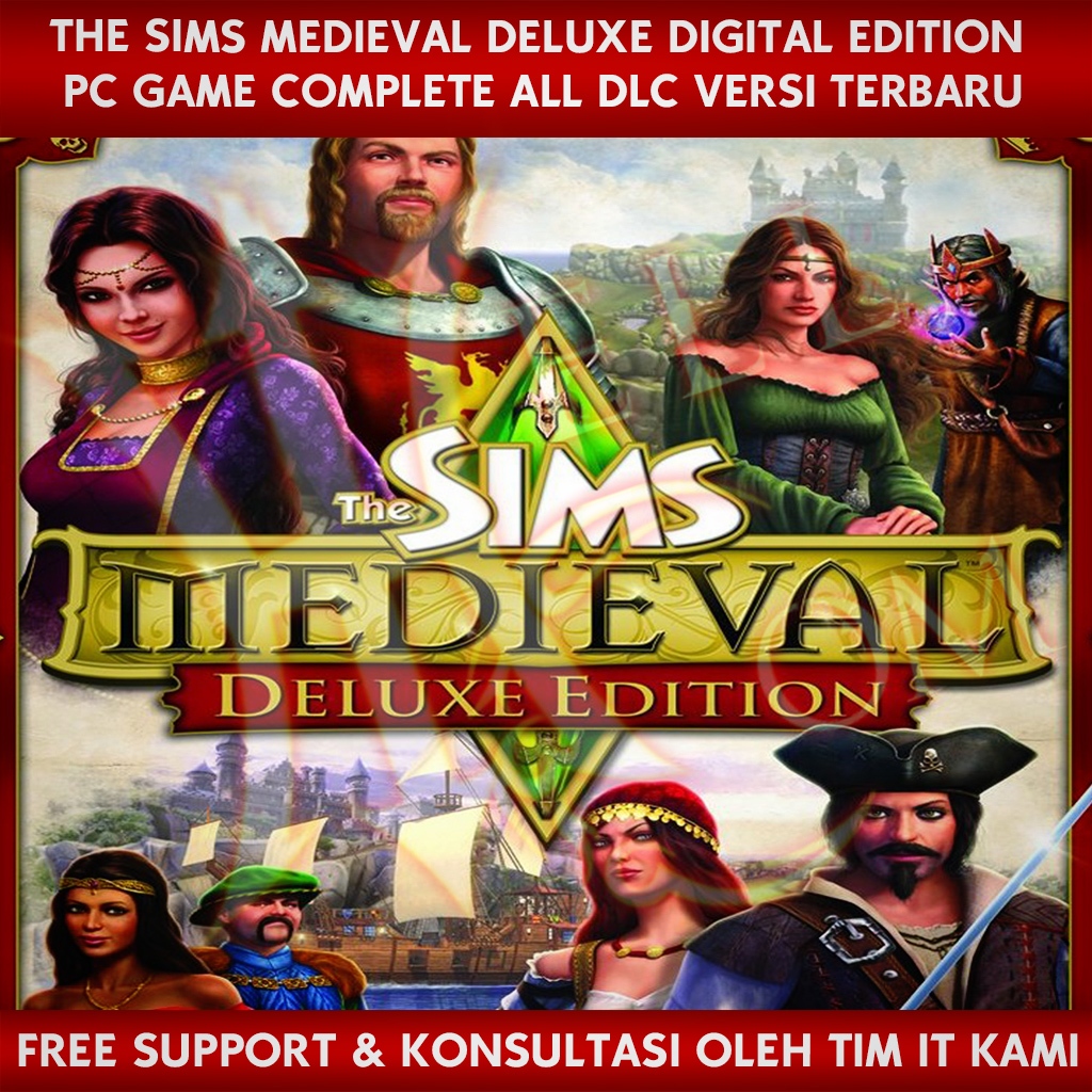 Jual THE SIMS MEDIEVAL DELUXE COMPLETE EDITION PC GAME FOR WINDOWS ...