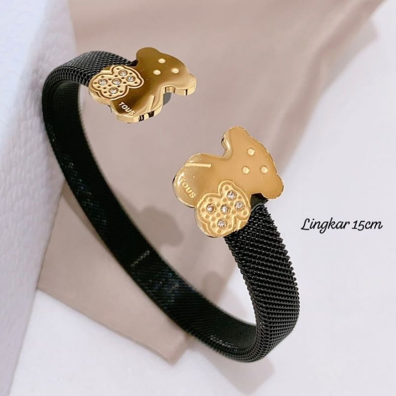 Jual Gelang Titanium asli gold mata tanam Premium Quality Anti karat ...