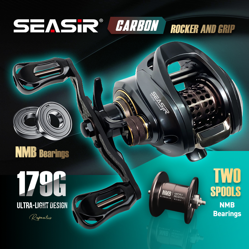 Jual [OFFICIAL] SEASIR Repeater Reel BC Baitcasting Reel Pancing ...