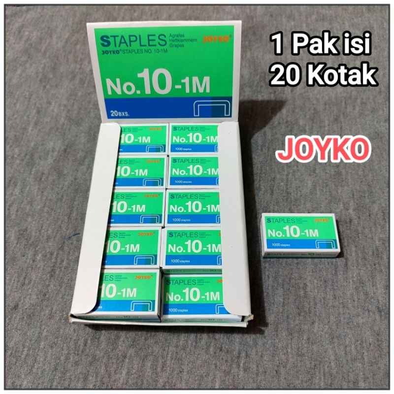 Jual 1 Pak Isi Staples Kecil Joyko Isi 20 Kotak | Shopee Indonesia