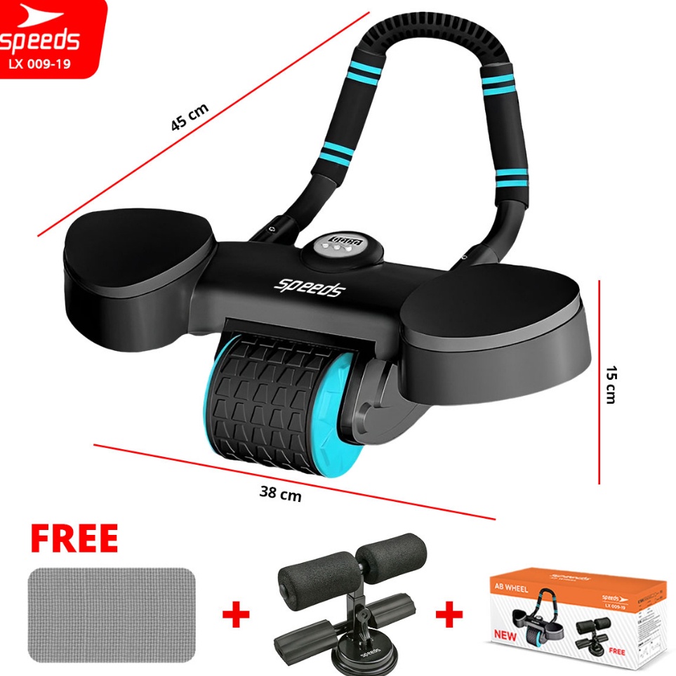Jual 919 SPEEDS Ab Wheel 2in1 Ab Roller Wheels Plank Trainer Abdominal ...