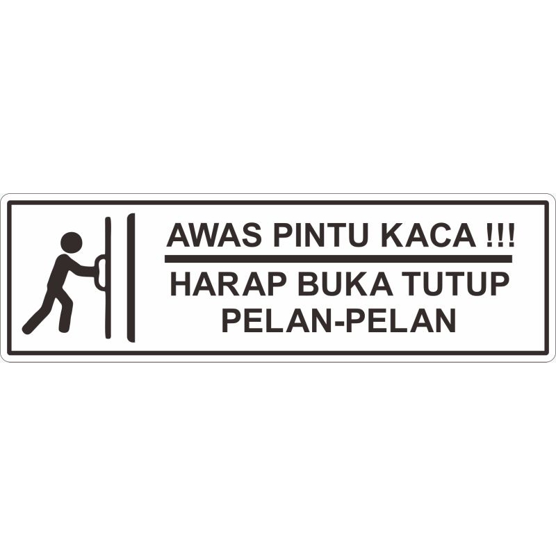 Jual Sticker awas pintu kaca | Shopee Indonesia