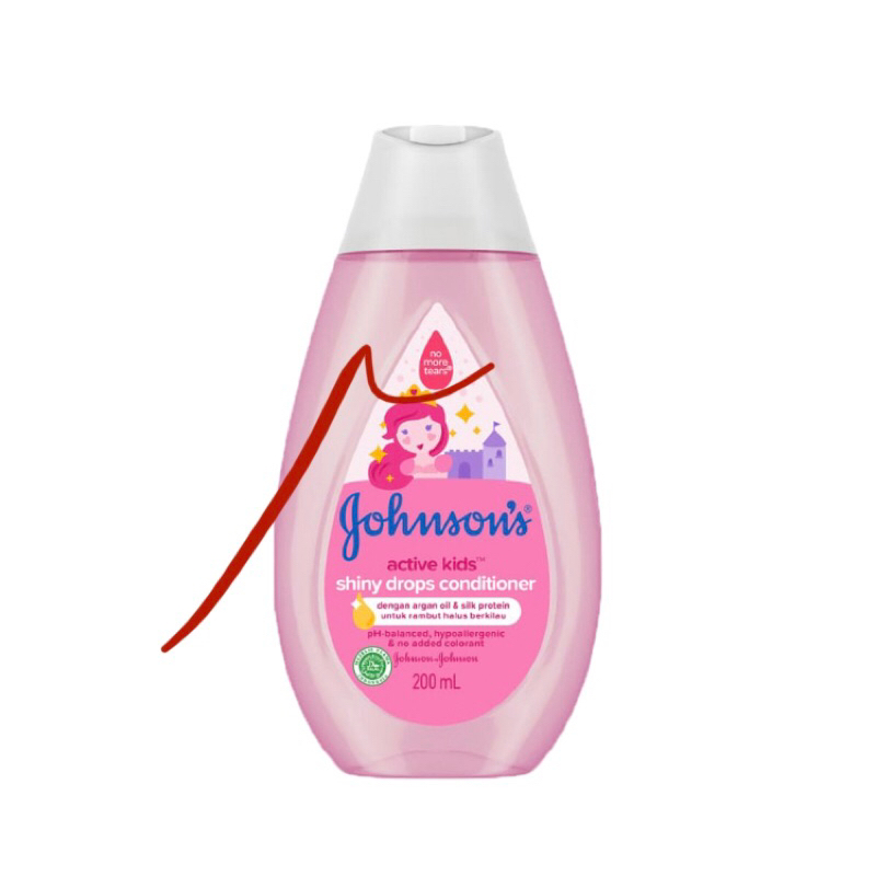 Jual Johnsons baby active kids Shampoo Conditioner 200ml shiny drops | Shopee Indonesia