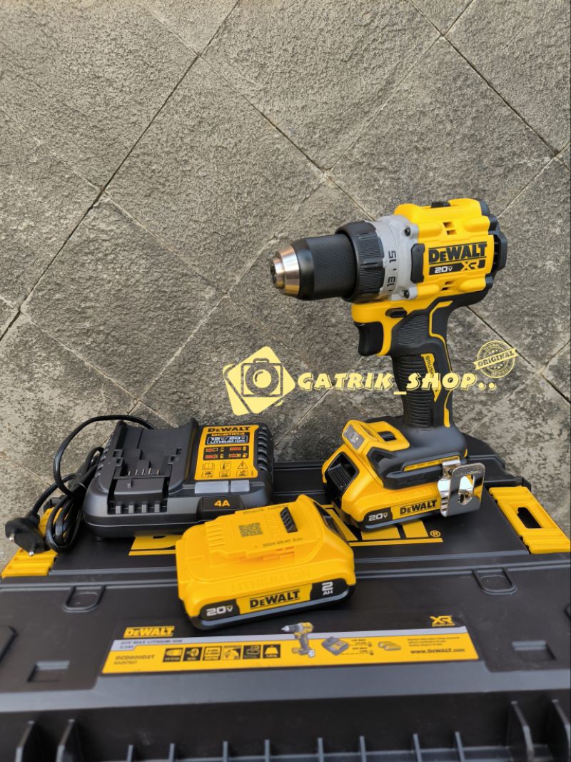 Jual Bor Dewalt DCD800 20V XR Bor Baterai Dewalt DCD 800 Cordless Drill ...