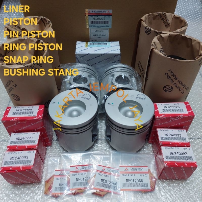 Jual LINER KIT SET CANTER PS125T PS110T PS136T TURBO 4D34T / PISTON ...