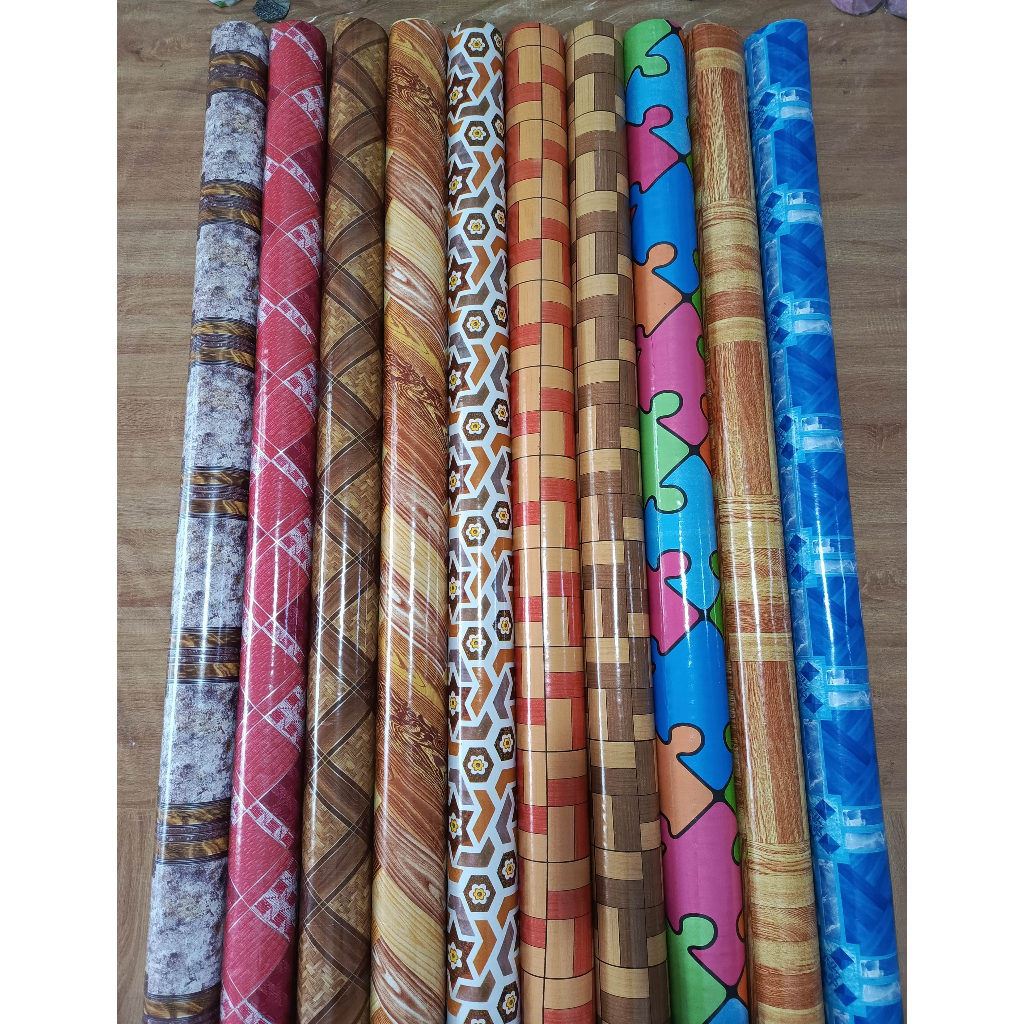 Jual Karpet Lantai Tikar Lantai Taplak Meja Motif Vinyl Lebar 200cm ...