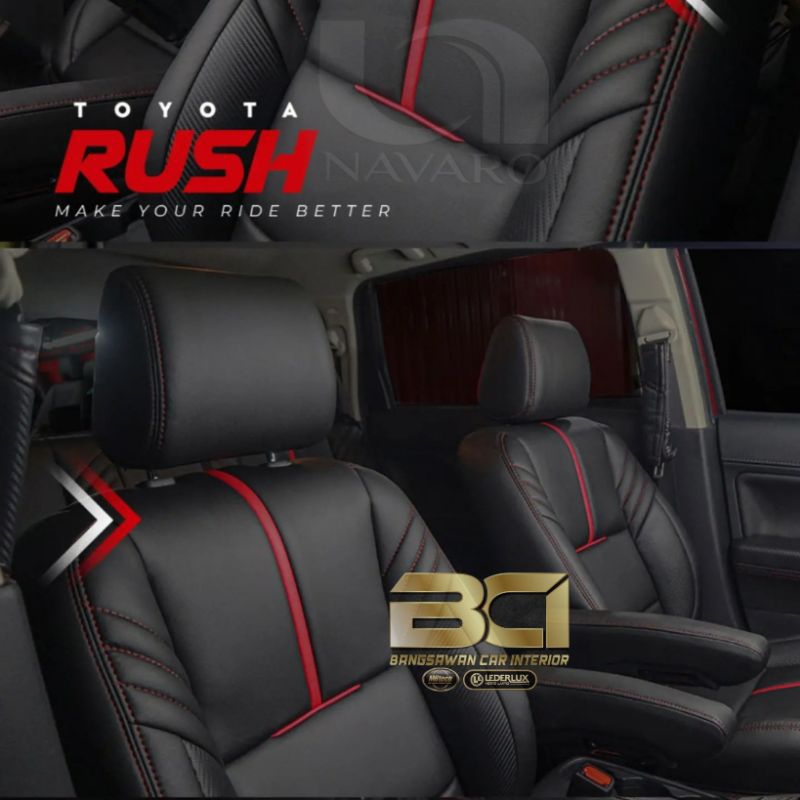 Jual Sarung jok mobil Rush GR,Terios GR 2019-2024 Bahan premium Navarro ...