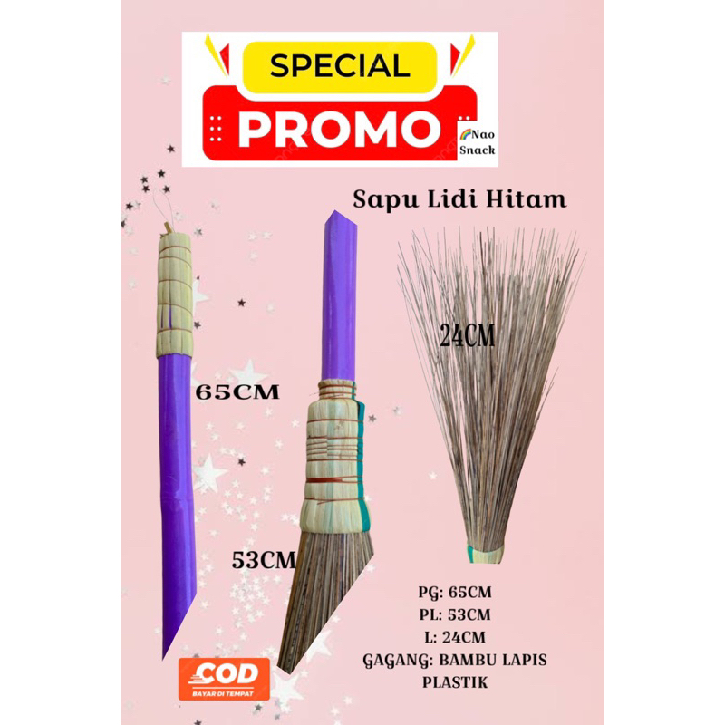 Jual Sapu Lidi Gagang Aren Sapu Lidi Hitam Sapu Tanah Sapu Lidi Taman ...