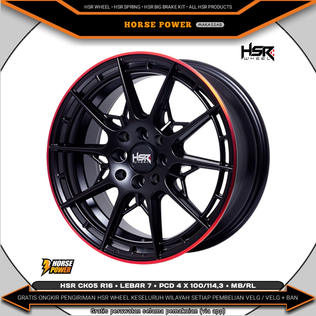 Jual Velg R16 • Mobil 4 Baut Roda • Pcd 4 x 100/114,3 • Hsr Ck05 | Shopee Indonesia