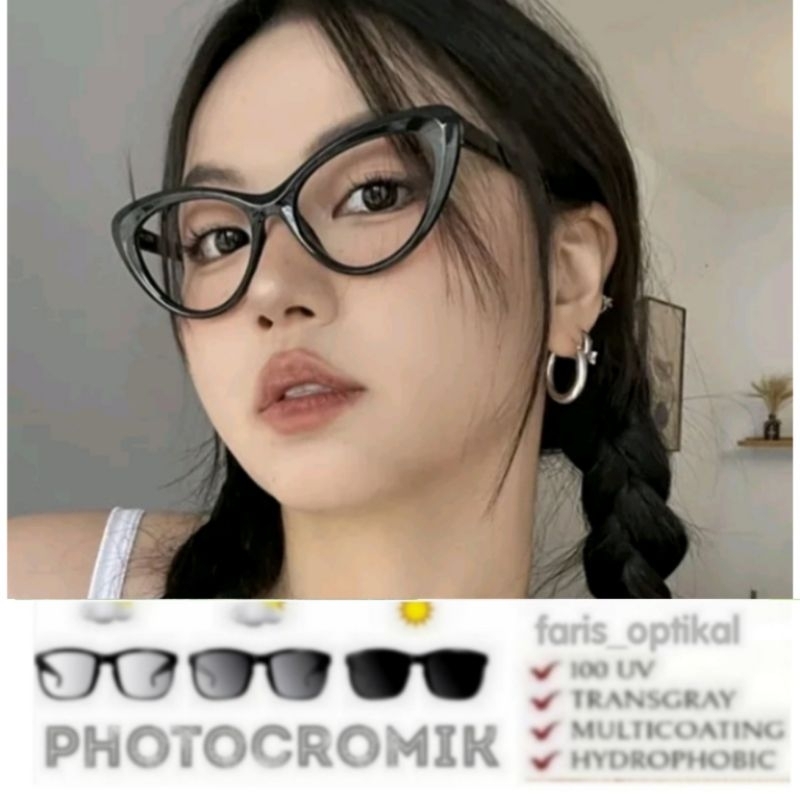 Jual frame kacamata wanita model cat eye kode 1002 | Shopee Indonesia